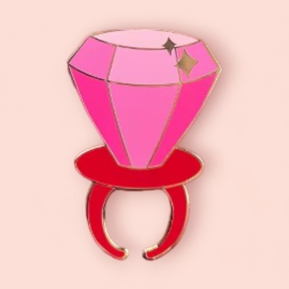 None | Jewelry | Hot Pink Ring Pop Kawaii Cute Enamel Pin New | Poshmark